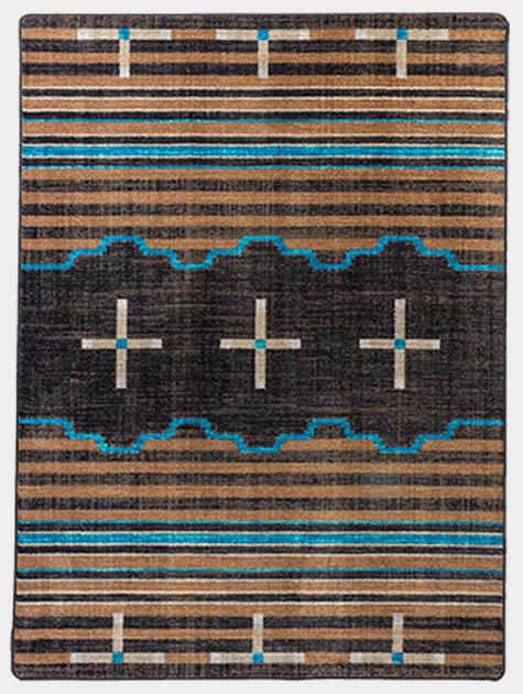 Big Chief Suede and Teal Rug On Sale Now - SW Rugs Depot